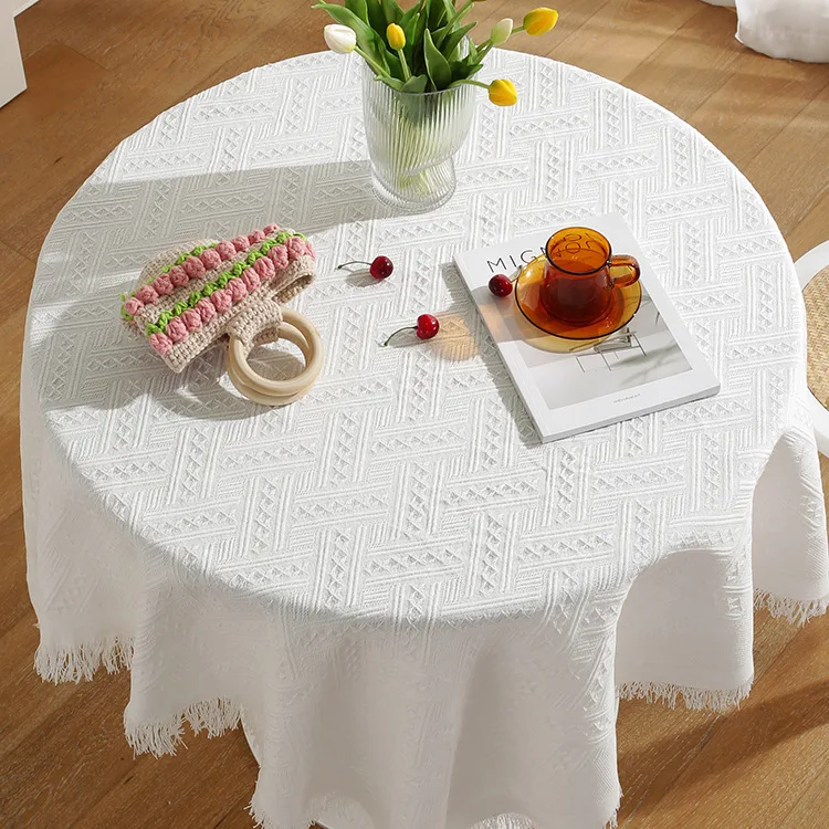 Square Tablecloth For Dining Table Cloth White Luxury Embroidery Lace ...