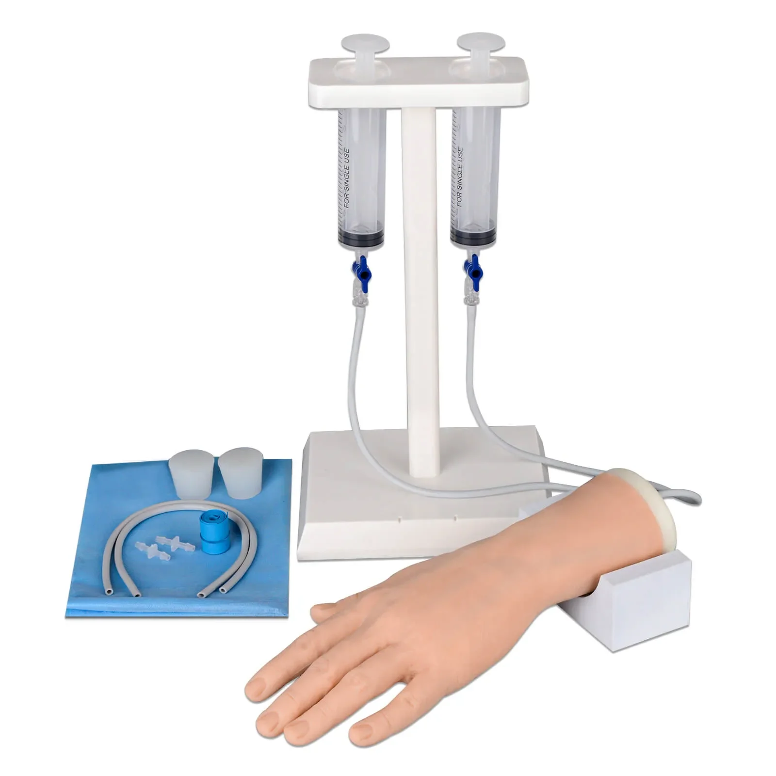 Realistic dorsal hand IV and venipuncture practice kit for nursing ...