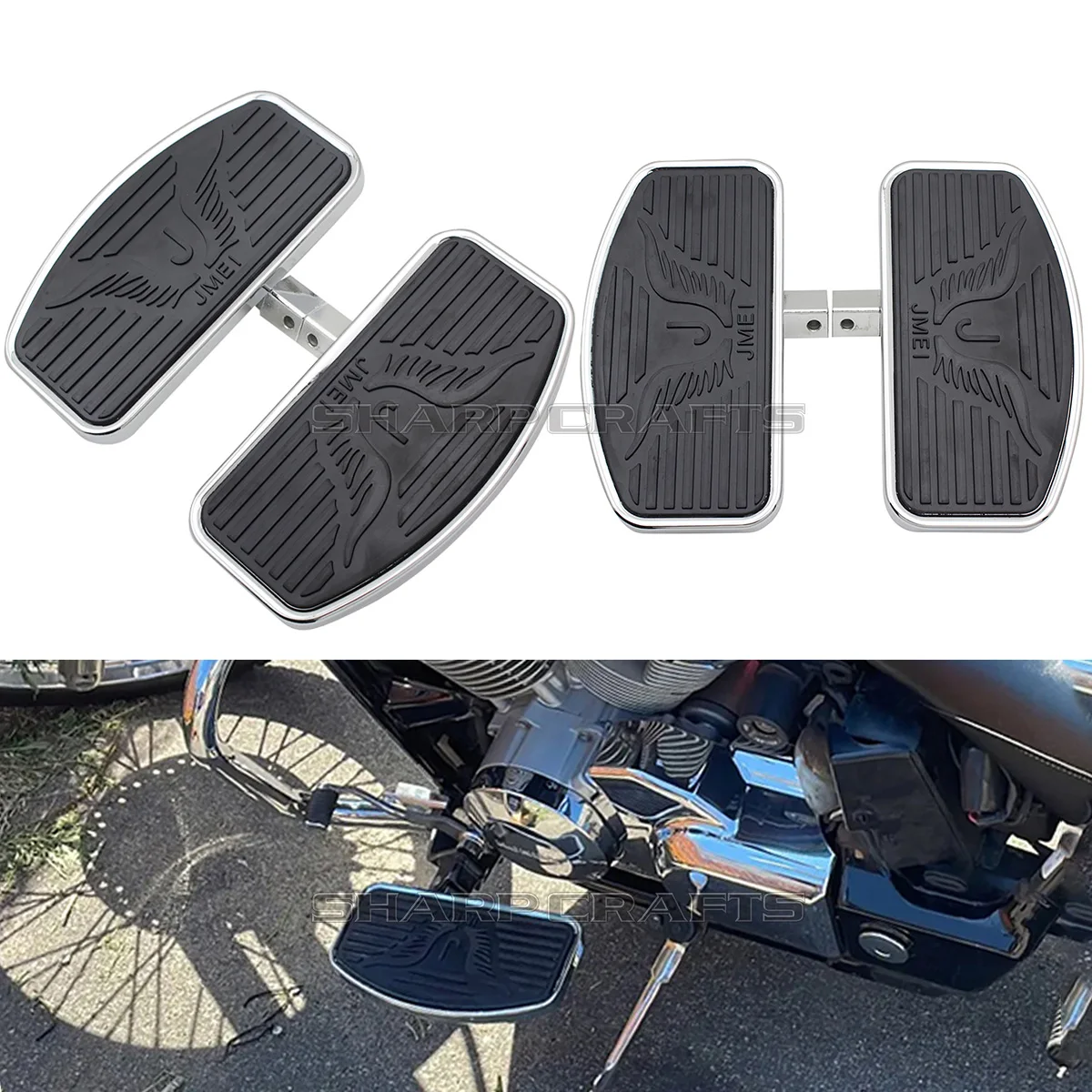 1997-2003-Motorcycle-Front-Rider-Floorboards-Footboards-Foot-Pegs-For ...
