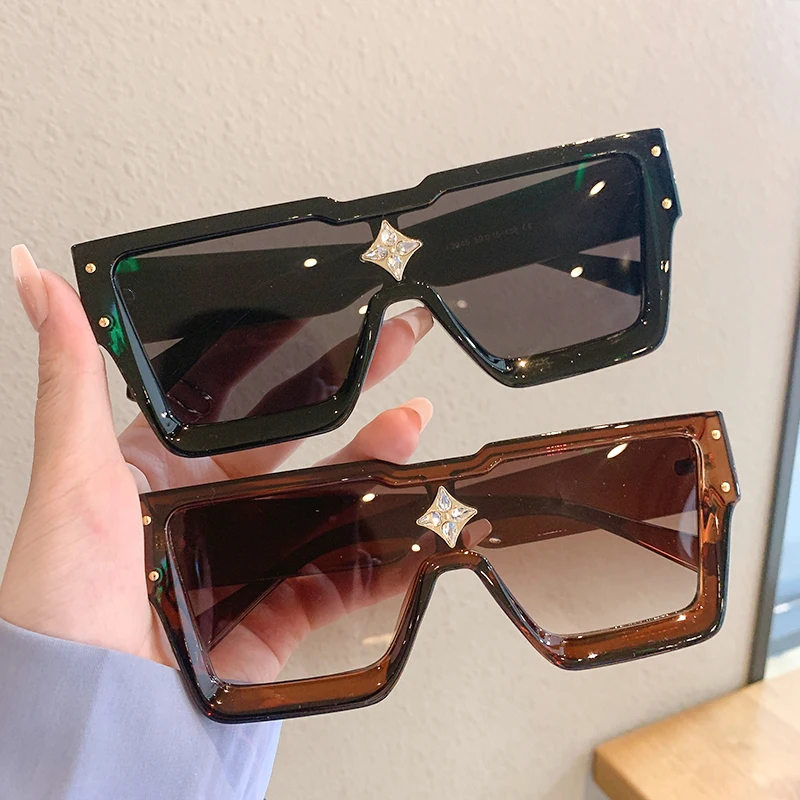 Designer Oversized Square Sunglasses | Sunglasses Women One Piece - New ...