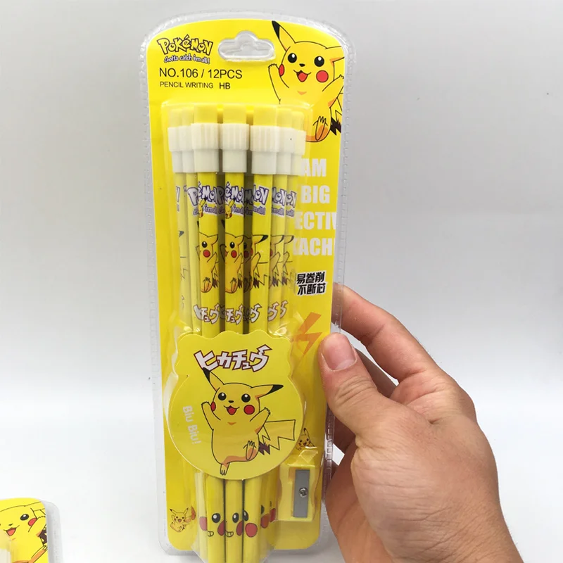 12-36PCS-Pokemons-Pikachu-Pencils-for-School-Kids-Kawaii-Pencil-Pens ...