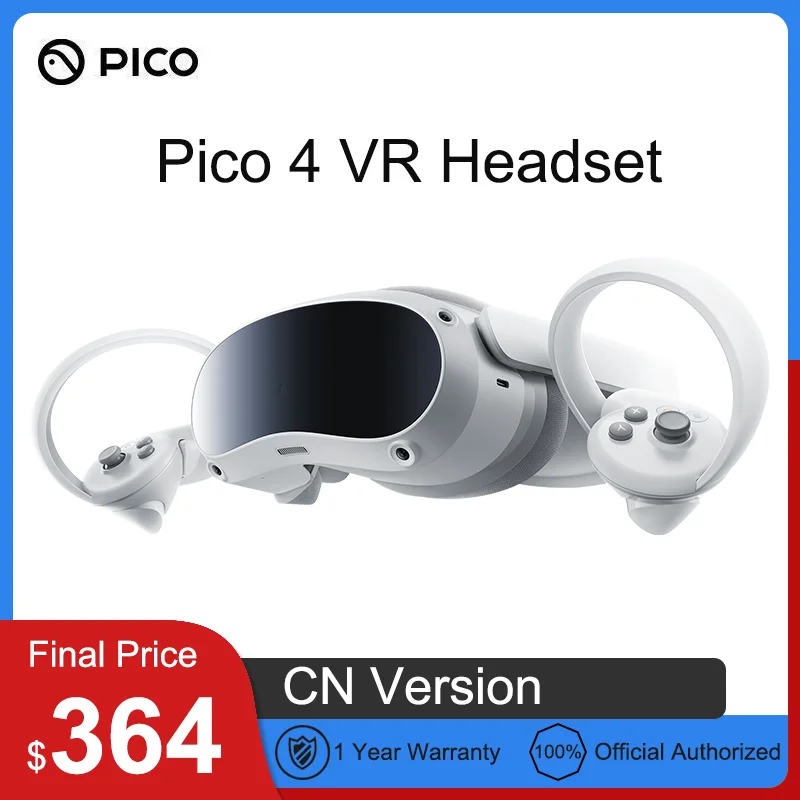 Original Pico 4 VR Headset All-In-One Virtual Reality Headset Pico4 3D VR Glasses 8+128GB && 8 ...