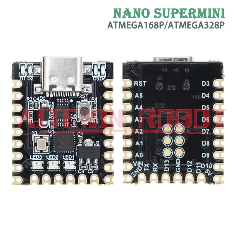 NANO-V3-0-Nano-SuperMini-Type-C-development-board-atmega328p-chip-ch340 ...