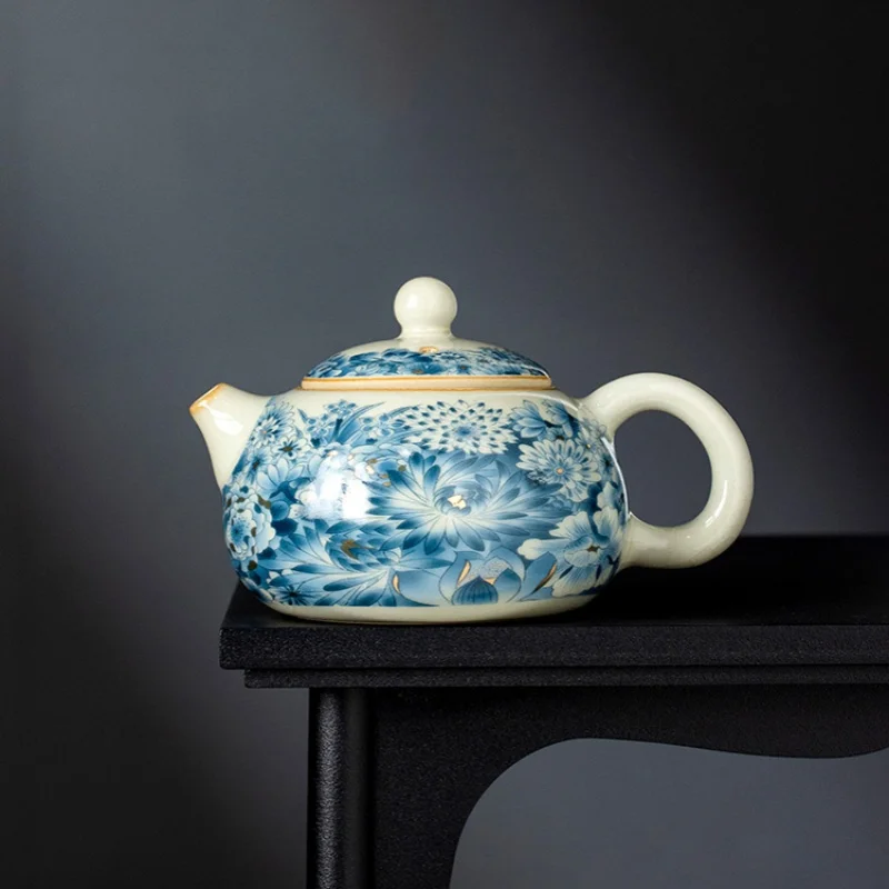 Ru-Kiln-Open-Piece-Ceramic-Teapot-Handmade-Ru-Porcelain-Xishi-Pot-Tea ...