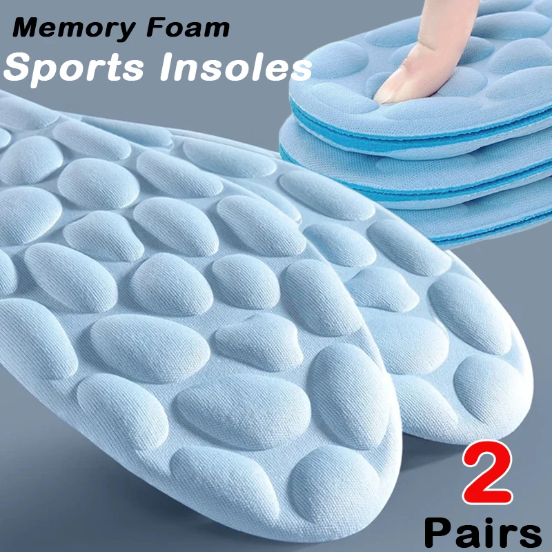 Soft Massage Memory Foam Insoles for Shoes Sole Cushion Sport Running ...