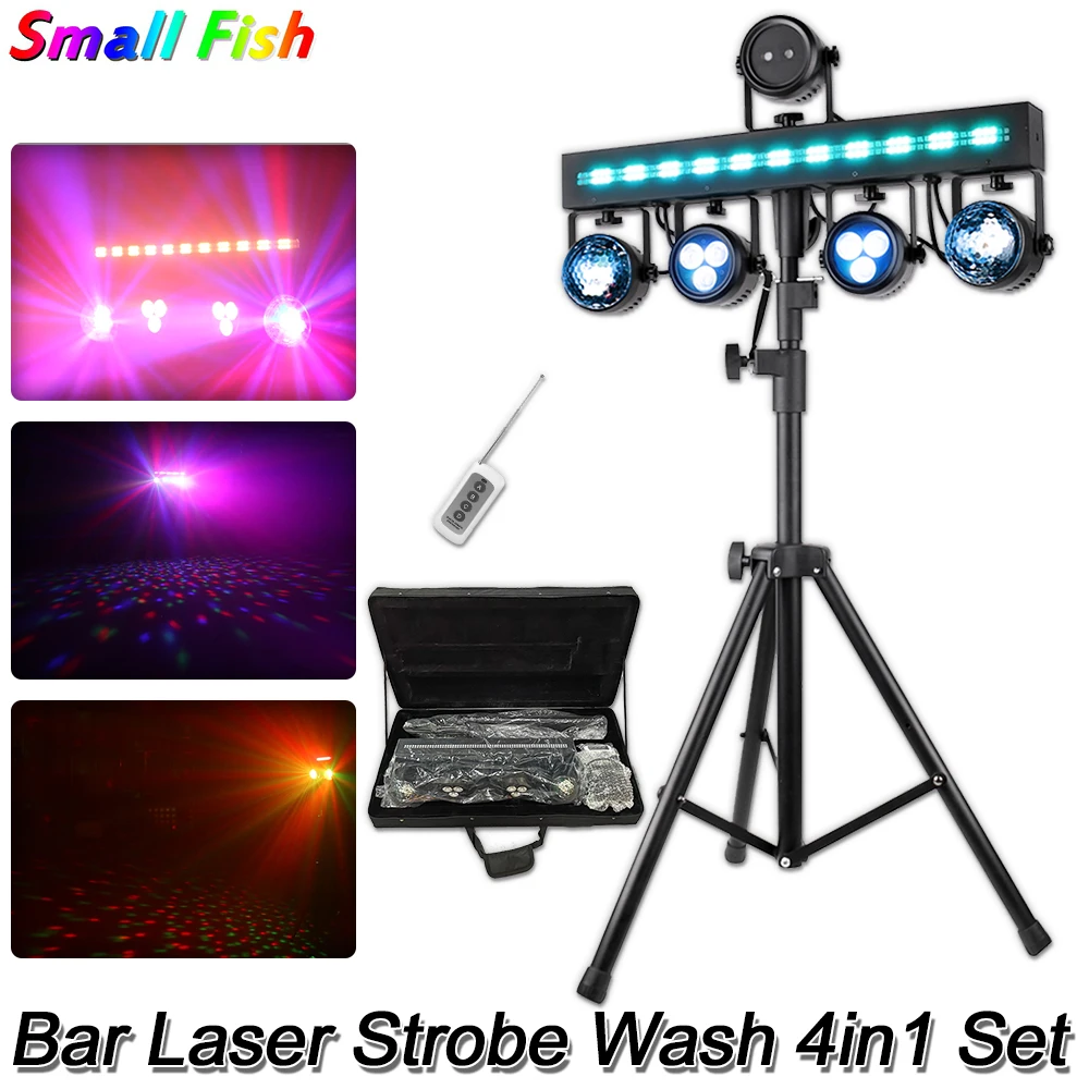 Bar-Laser-Strobe-Wash-4in1-Set-Booth-Stage-Lighting-DMX512-LED-Mobile ...