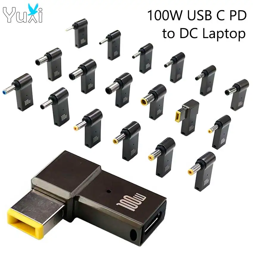 YuXi-Laptop-Power-Charger-Supply-Connector-Adapter-PD-100W-5A-USB-Type ...