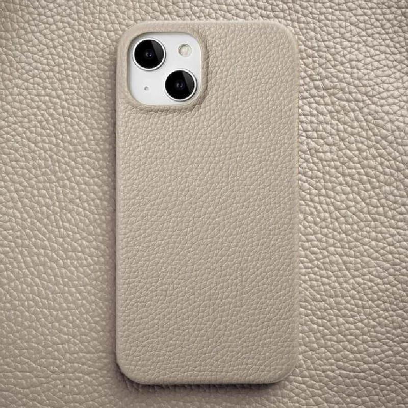 Litchi-Pattern-Phone-Case-para-iPhone-capa-de-couro-simples-cor-s-lida ...