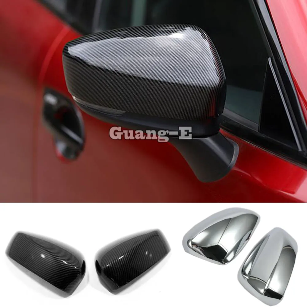 Car Back Rear View Rearview Side Door Mirror Cover Stick Trim Frame ...