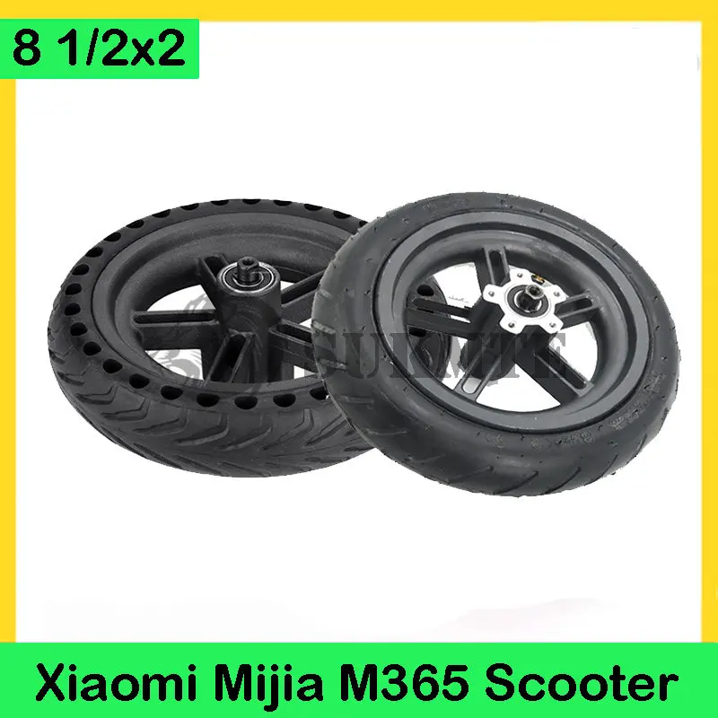 8 1/2x2 For Xiaomi Mijia M365 Scooter Rear Wheels For Xiaomi Electric ...