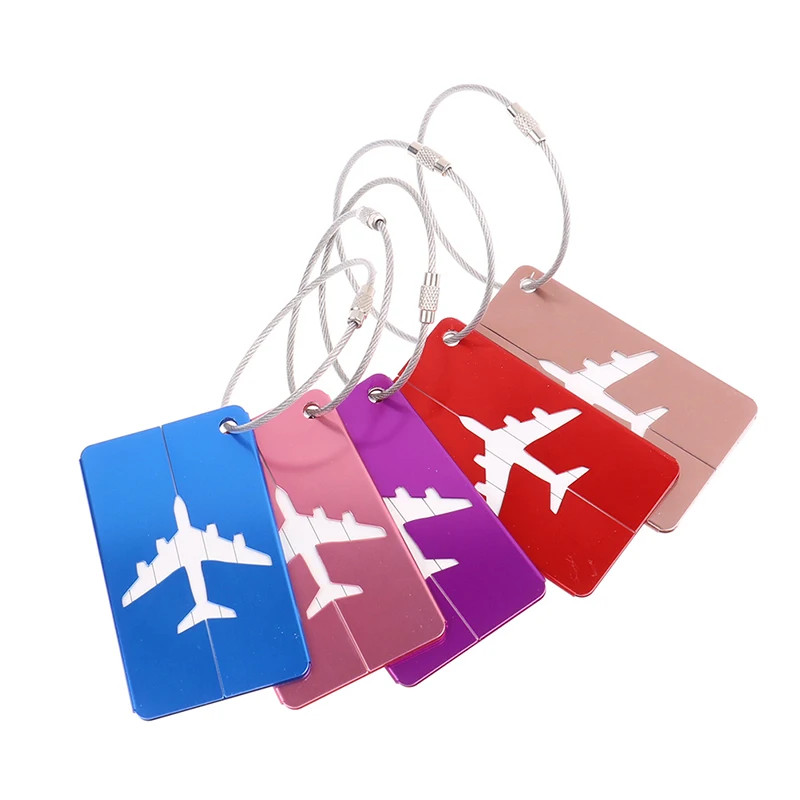 1PC Aluminium Alloy Travel Luggage Tags Baggage Name Tags Suitcase ...