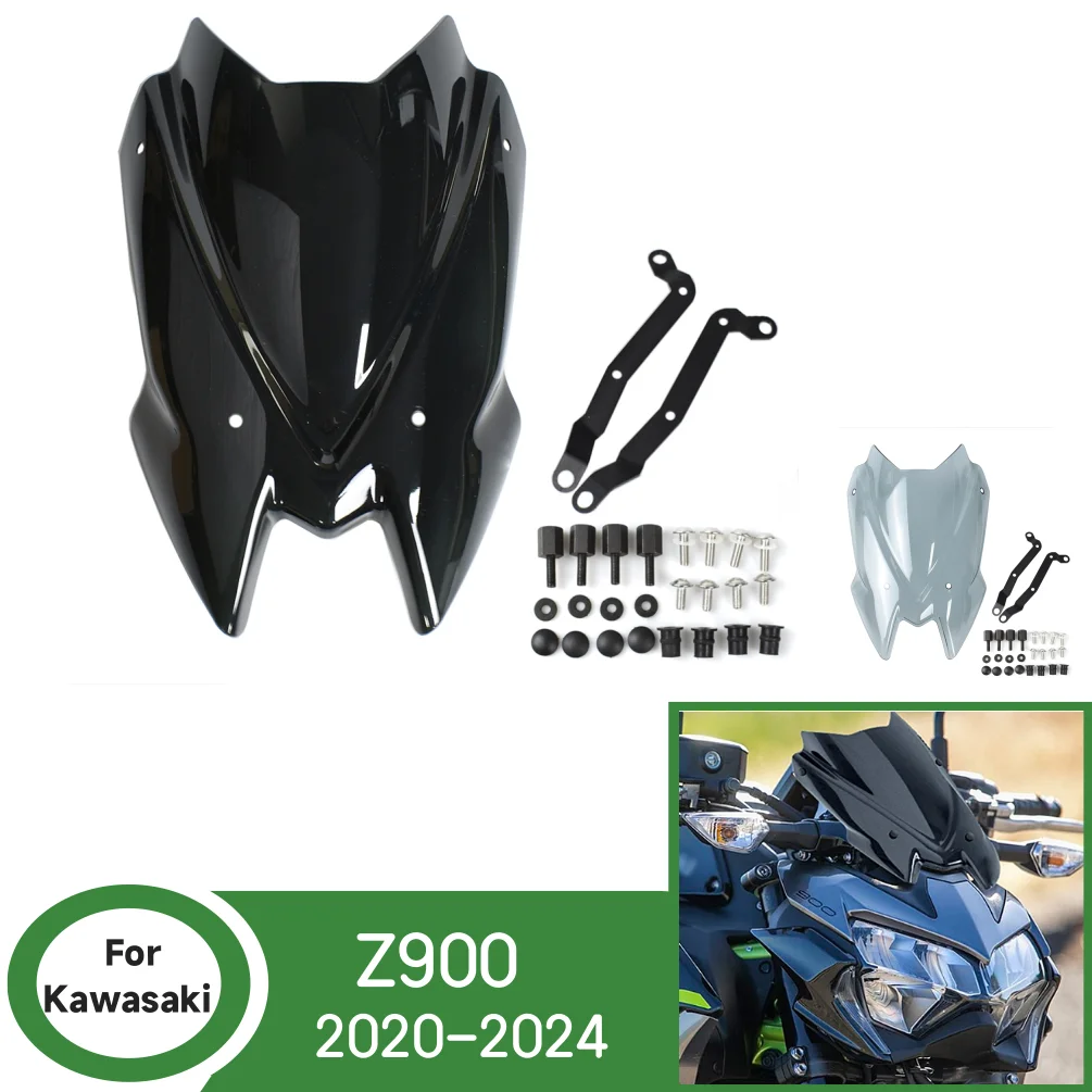Z900-Front-Wind-Screen-Shield-Air-Deflectors-For-Kawasaki-Z-900-2020 ...