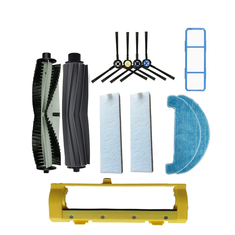 메인 롤러 브러시 커버 사이드 브러시 Ilife A9s A80 Max A80 Plus 로봇 진공 청소기 부품 교체용, HEPA ...