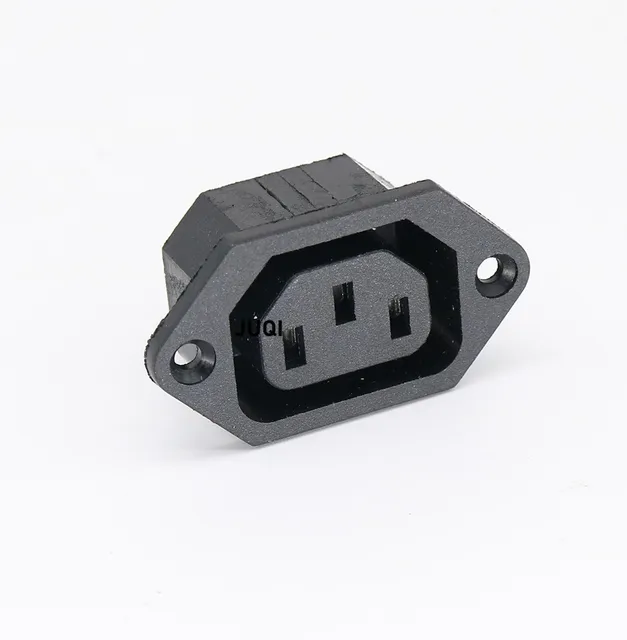 IEC320 10A 250V Black Male female docking Plug Connector Rewireable C13 ...