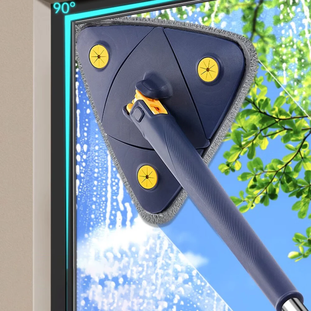 NEW-Extended-Triangle-Mop-360-Twist-Squeeze-Wringing-XType-Window-Glass ...