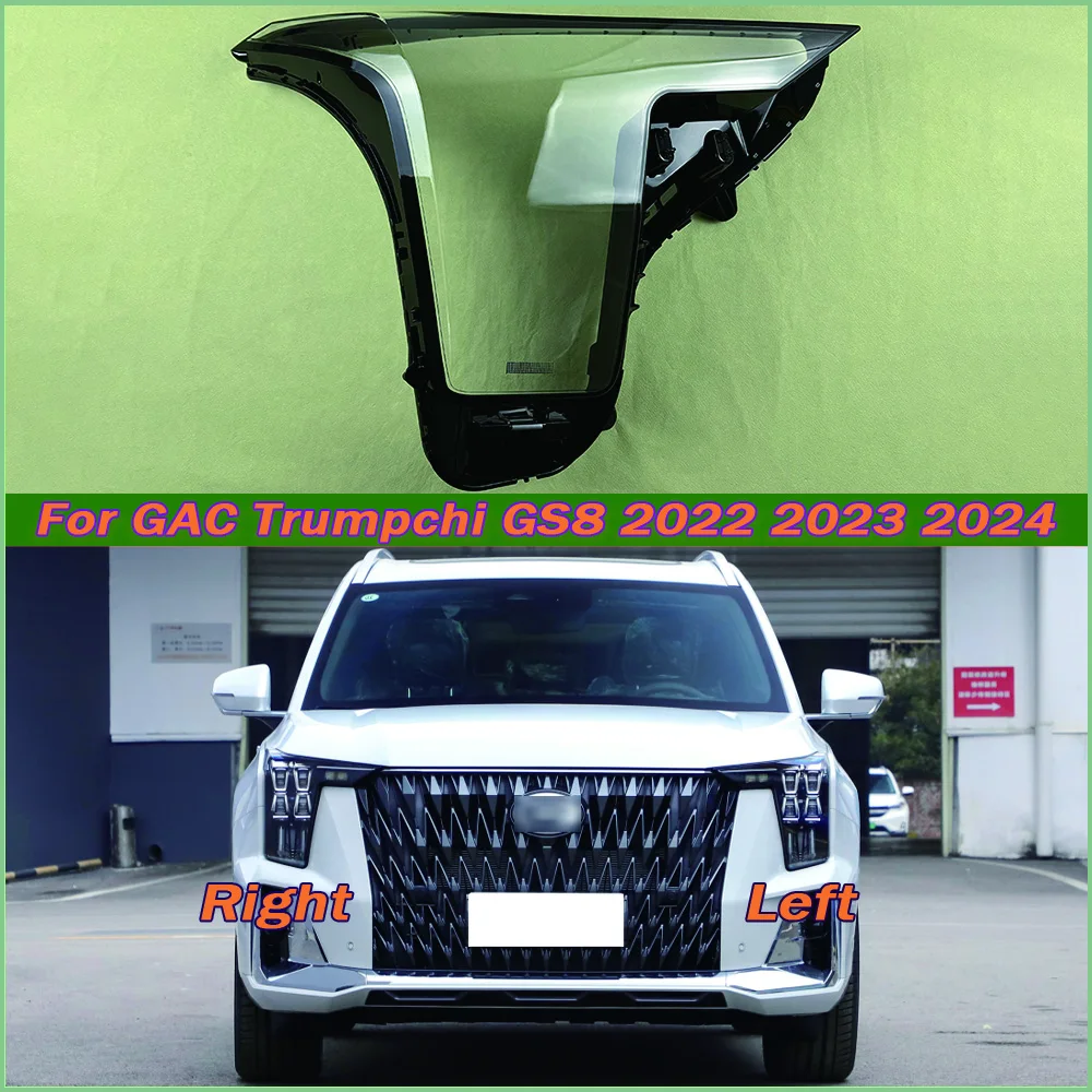 For-GAC-Trumpchi-GS8-2022-2023-2024-Car-Head-Light-Lamp-Caps-Headlamp ...