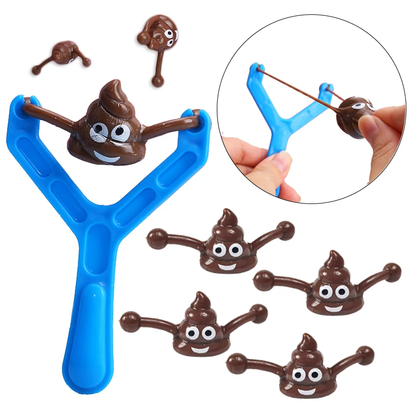 Funny-Poop-Ejection-Toys-Kids-Creative-Catapult-Fake-Poop-Slingshot-Toy ...
