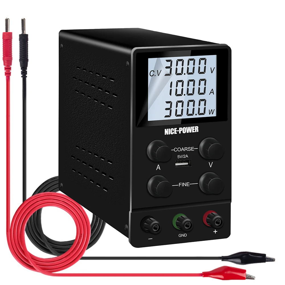 Usb Dc Laboratory 30v 10a Lab Power Supply Adjustable 60v 5a Voltage ...