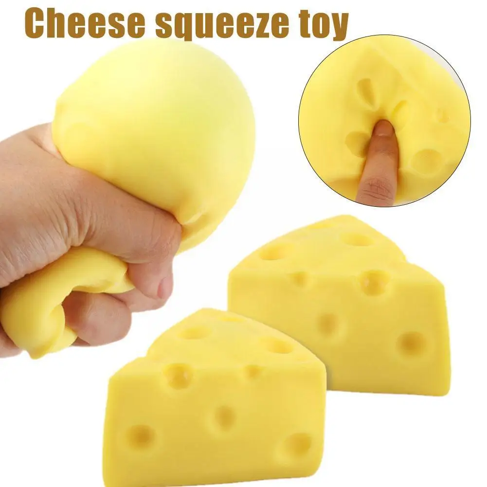 Simulation Cheese Squeezing Toys Creative Decompression Toy Vent Ball ...