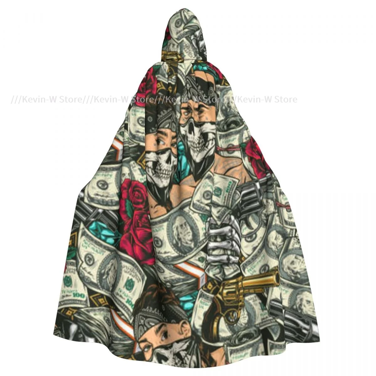 Unisex-Witch-Party-Reversible-Hooded-Adult-Vampires-Cape-Cloak-Vintage ...
