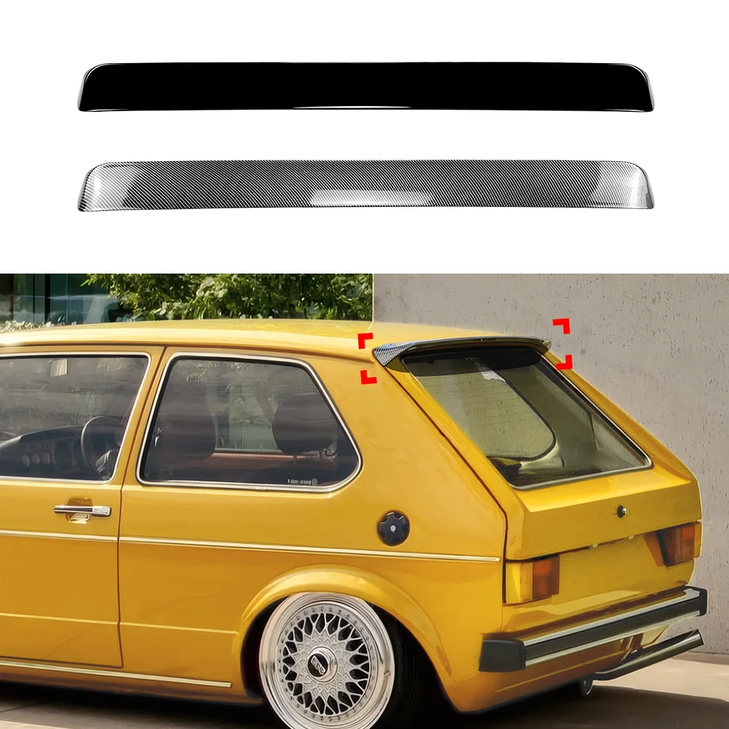 Gloss Black For Volkswagen VW Golf 1 MK1 Tail Tailgate Splitter Lip ...