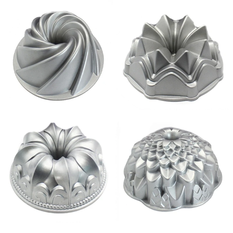 Aluminum Cake Mold Heavy Duty Die Cast Aluminum Bund Cake Baking Pans ...