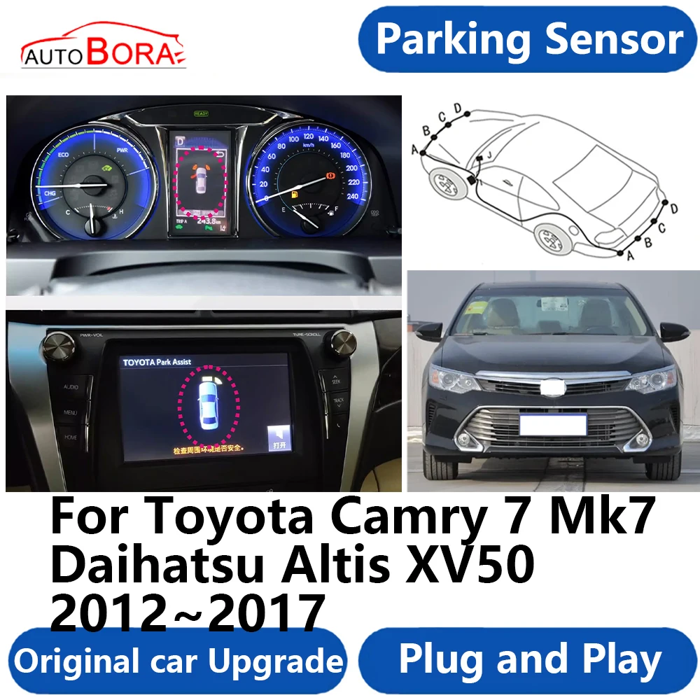 Car-Parking-Sensor-Buzzer-System-Reverse-Backup-Accessories-Plug-and ...