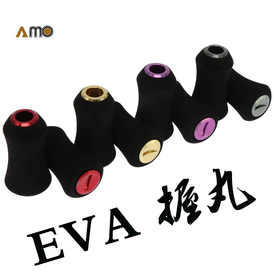 AMO DIY Water drop wheel drum lightweight EVA knob fishing knob including accessories ...