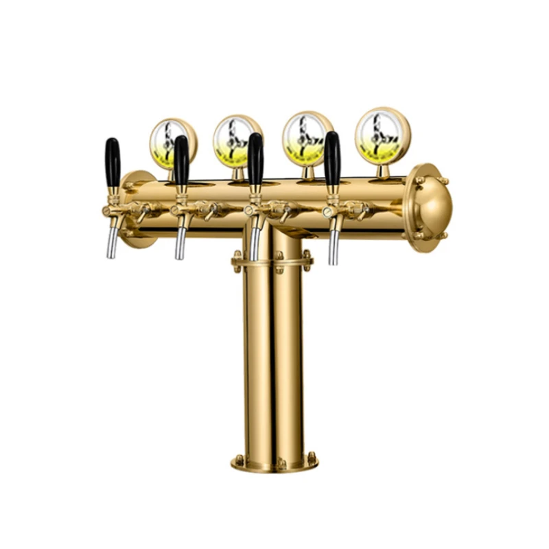 Hot-sale-custom-4-tap-spigot-led-light-beer-equipment-T-type-beer ...