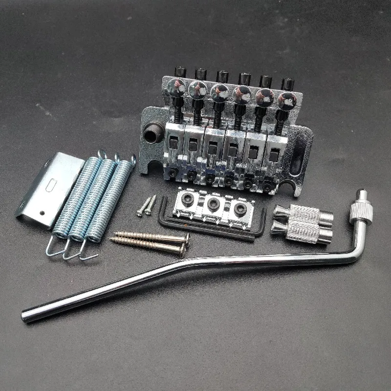 Black Electric Guitar Tremolo Bridge With Bar Double Strat, 55% OFF