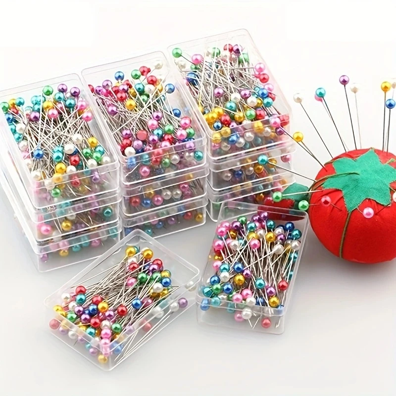 100pcs-pack-Kintted-Pearl-Light-Locating-Pins-Patchwork-Sewing-Pins ...