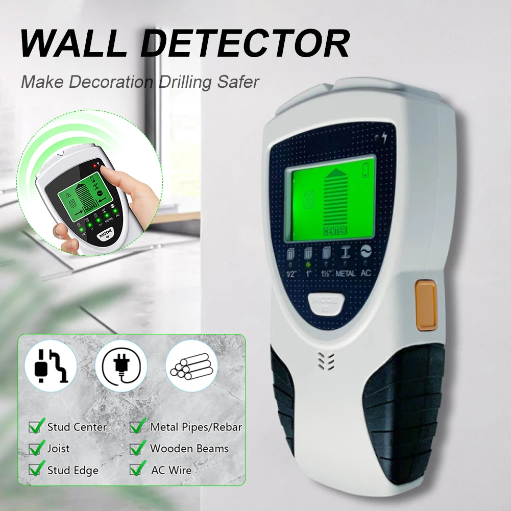 5 In 1 Stud Finder Wall Scanner Intelligently Detect The Location Or ...