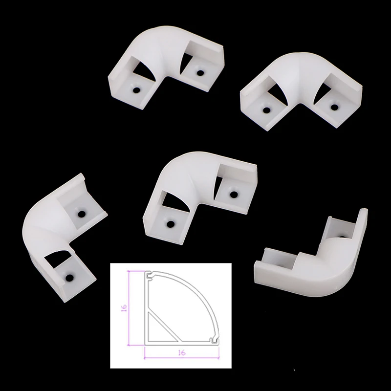 5Pcs 90 Degree Corner Connector Led Corner Profile Link 16*16mm Profile ...