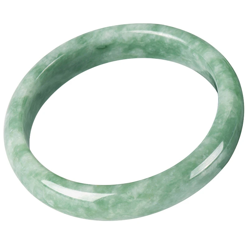 Genuine Natural Green Jade Bangle Bracelet | Bangle Bracelet Charm ...
