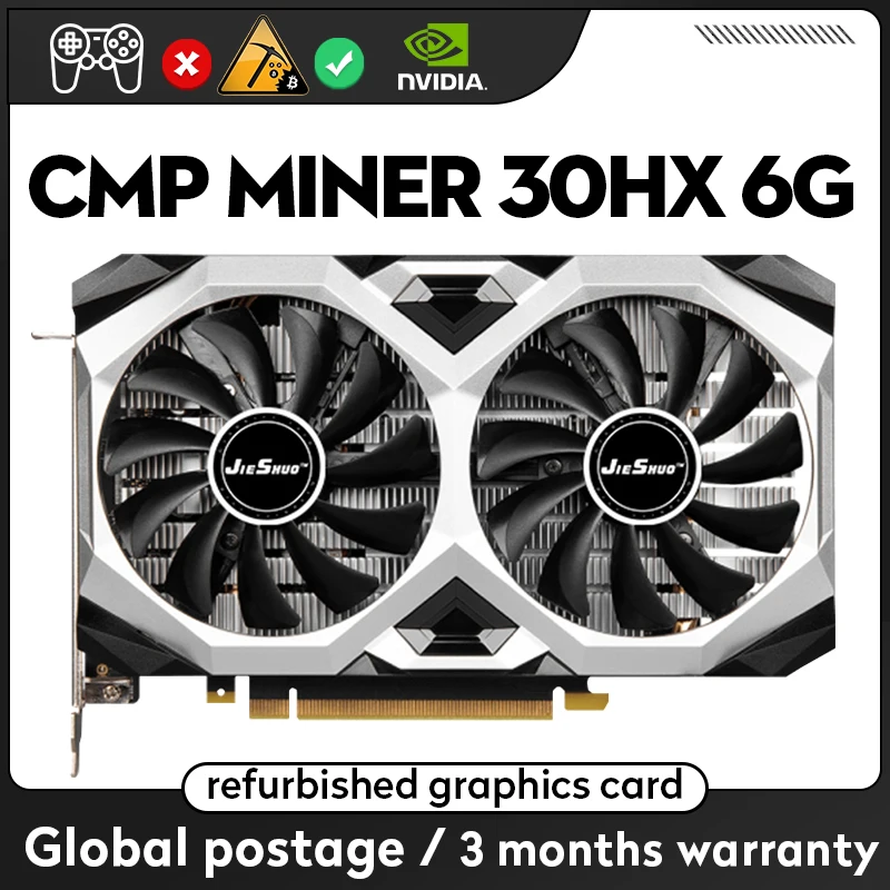 JIESHUO-used-CMP-30HX-6G-Dedicated-Mining-Graphics-Card-GDDR6-192Bit ...