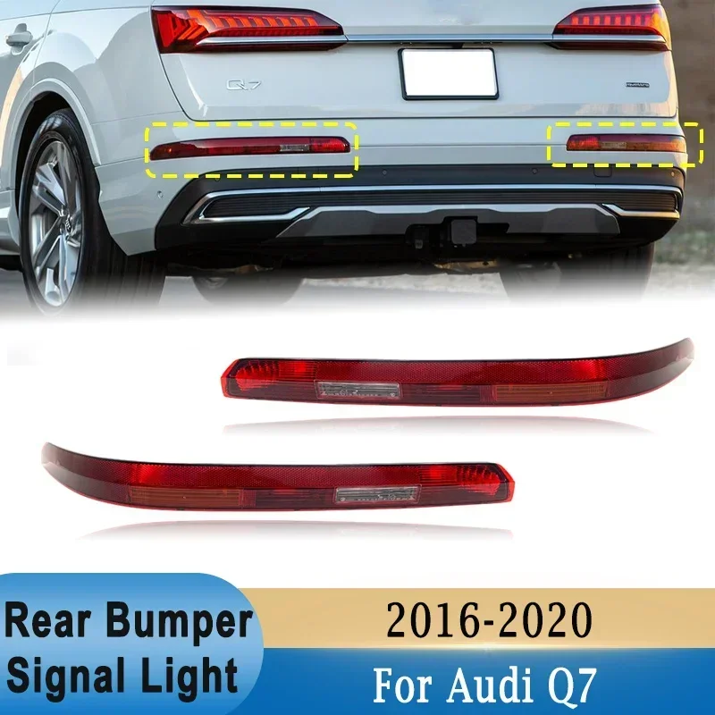 For Audi Q7 2016-2020 Rear Bumper Light Tail Turn Signal Stop Brake ...