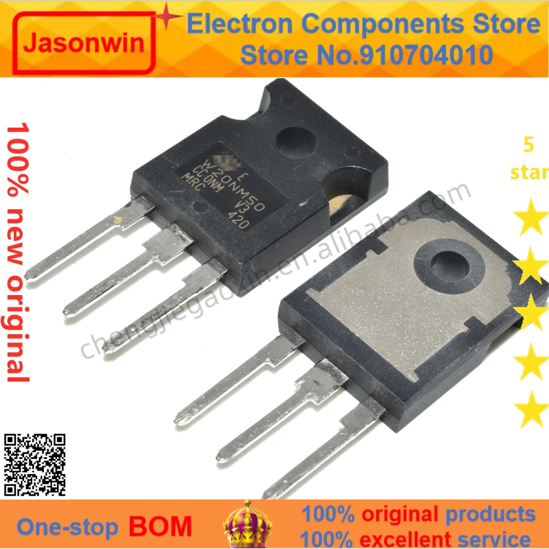100-Nuevo-50-Unids-Lote-Original-MOSFET-STW20NM50-20A-500V-W20NM50-TO ...
