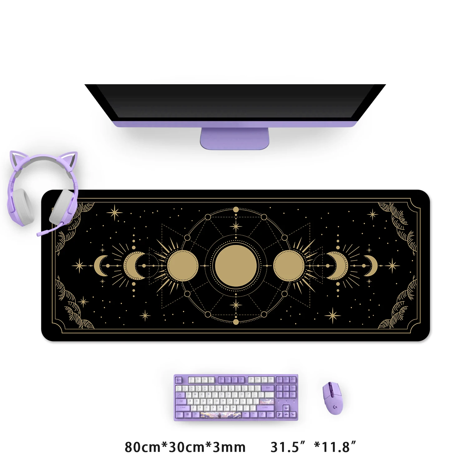 Purple Circular Desk