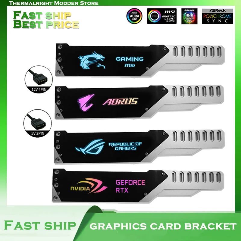 Alumínio GPU Suporte Suporte Suporte para Placa Gráfica VGA Quadro ...