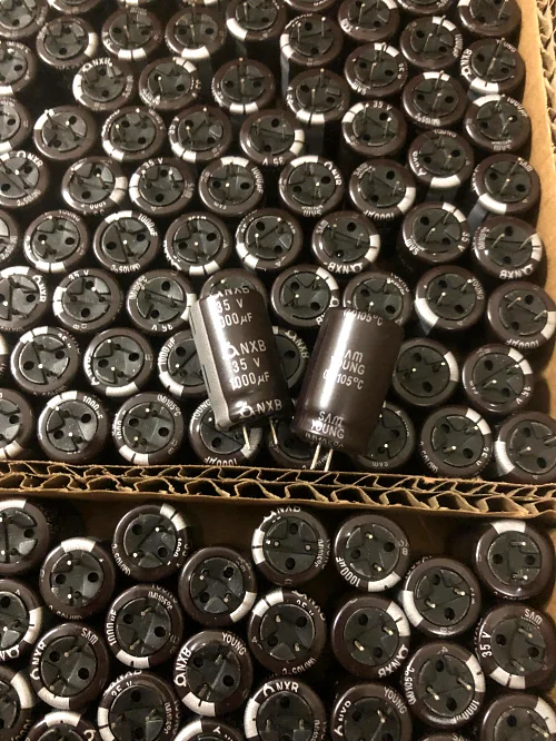 1000uF 35V SAMYOUNG NXB series 12.5x20mm 35V1000uF Bipolar Electrolytic ...