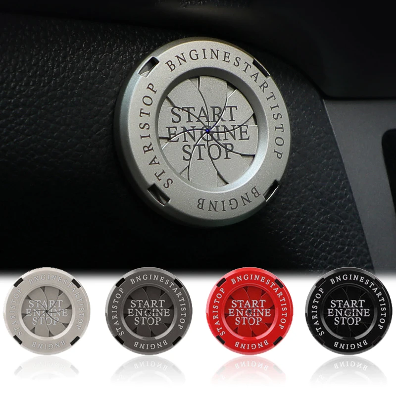 Car-Motorcycle-Engine-Start-Stop-Switch-Button-Cover-Ignition-Swithch ...