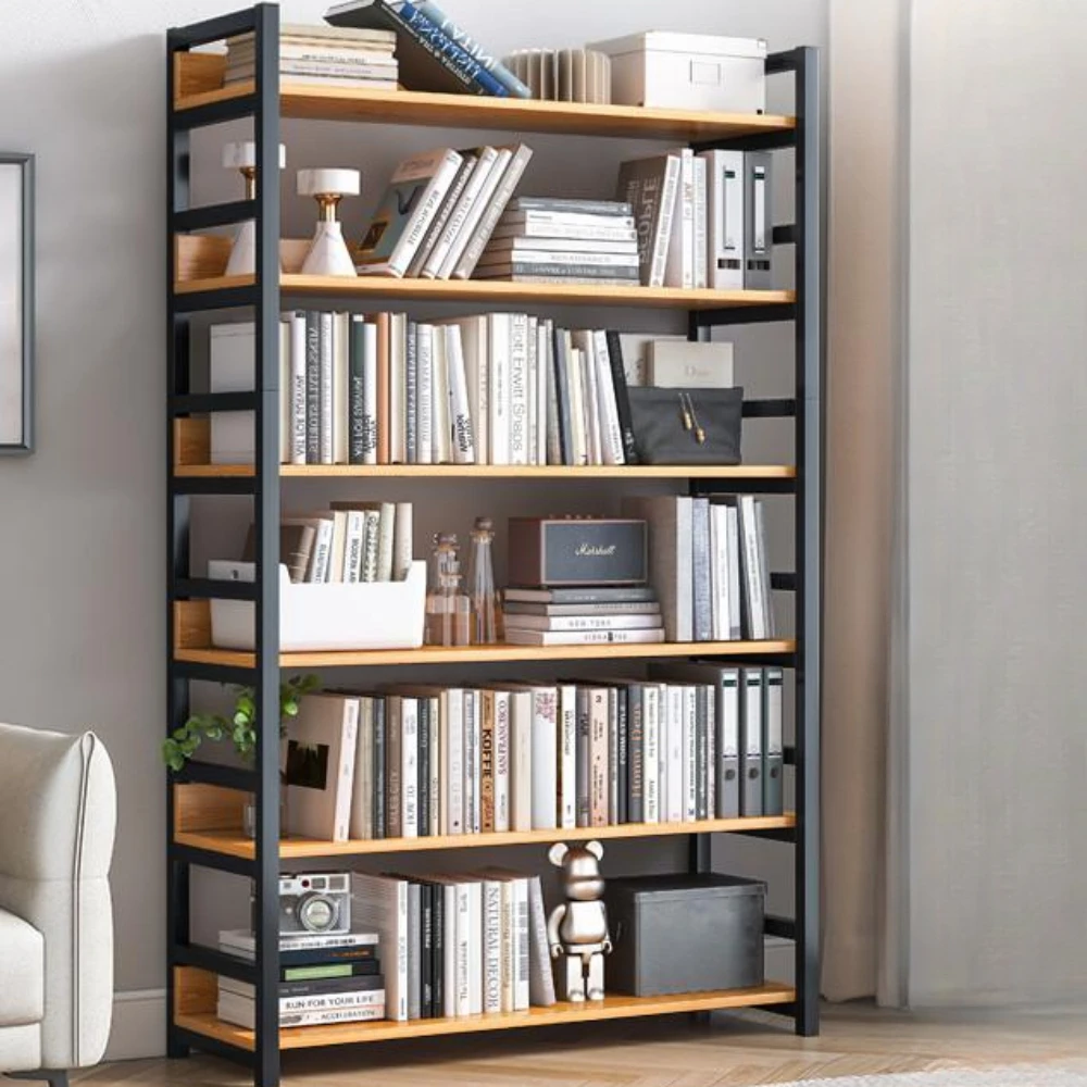 Multi-Layer-Simple-Bookshelves-4-Tier-Ladder-Shelmodern-Office-Folding ...