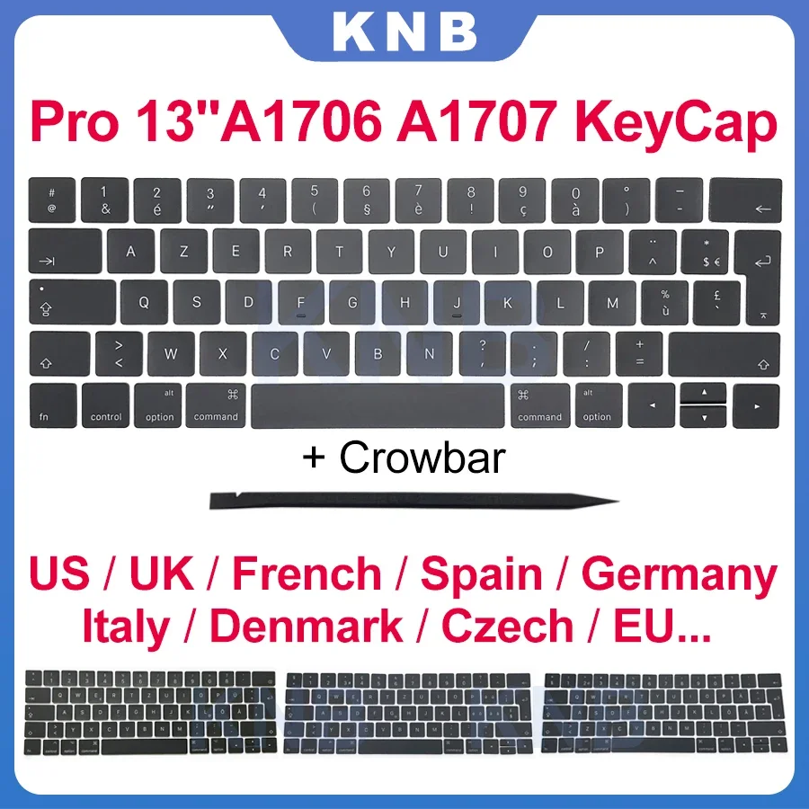 Full-Keycaps-US-UK-Spain-French-Korean-For-Macbook-Pro-Retina-13-A1706 ...