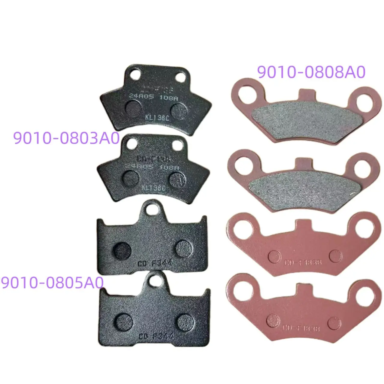 Front Rear Packing Brake Pad For CF 9010-0805A0 9010-0808A0 9010-0803A0 ...