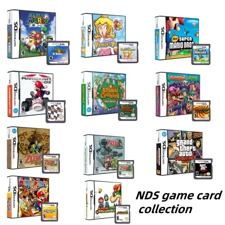 NDS-Game-Card-of-Pokemon-Zelda-Super-Brothers-Single-Card-Box-Multi ...