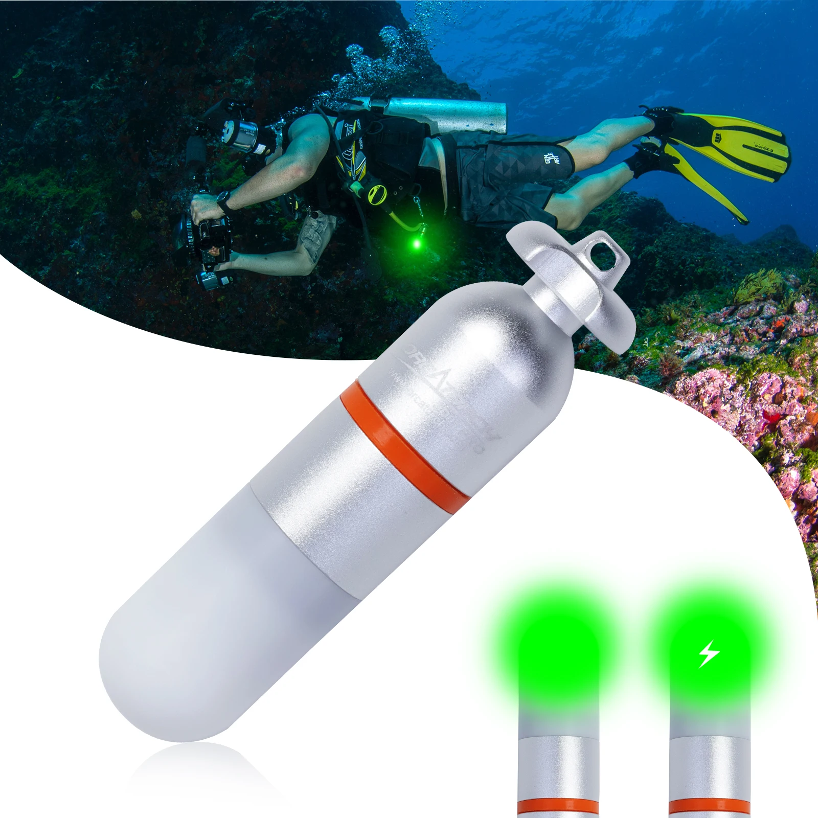 ORCATORCH-SD01-PRO-Scuba-Diving-Strobe-Beacon-Mini-Glow-Tank-Dive-Signal-Light-Underwater ...