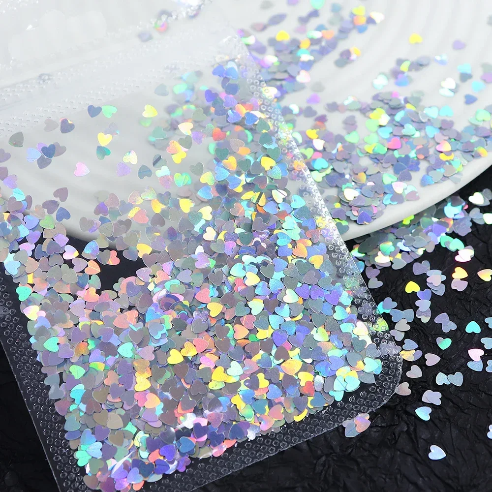 Holographic-Resin-Sequins-Love-Heart-Romantic-Resin-Mold-Fillers-Laser ...