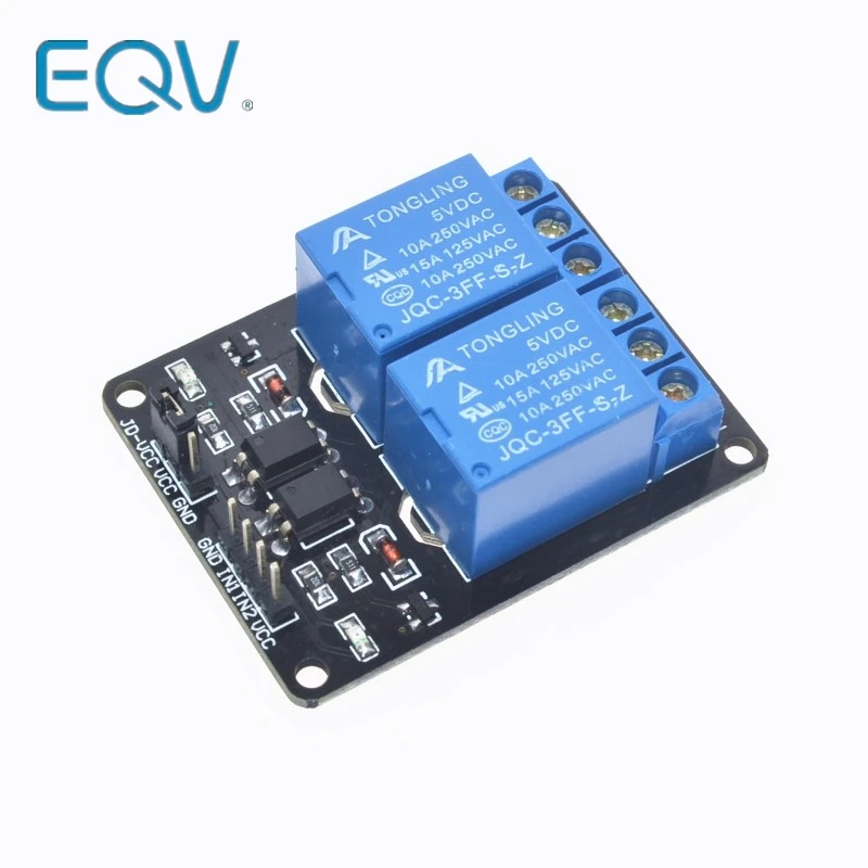 1PCS-5V-2-Channel-Relay-Module-Shield-for-Arduin-ARM-PIC-AVR-DSP ...