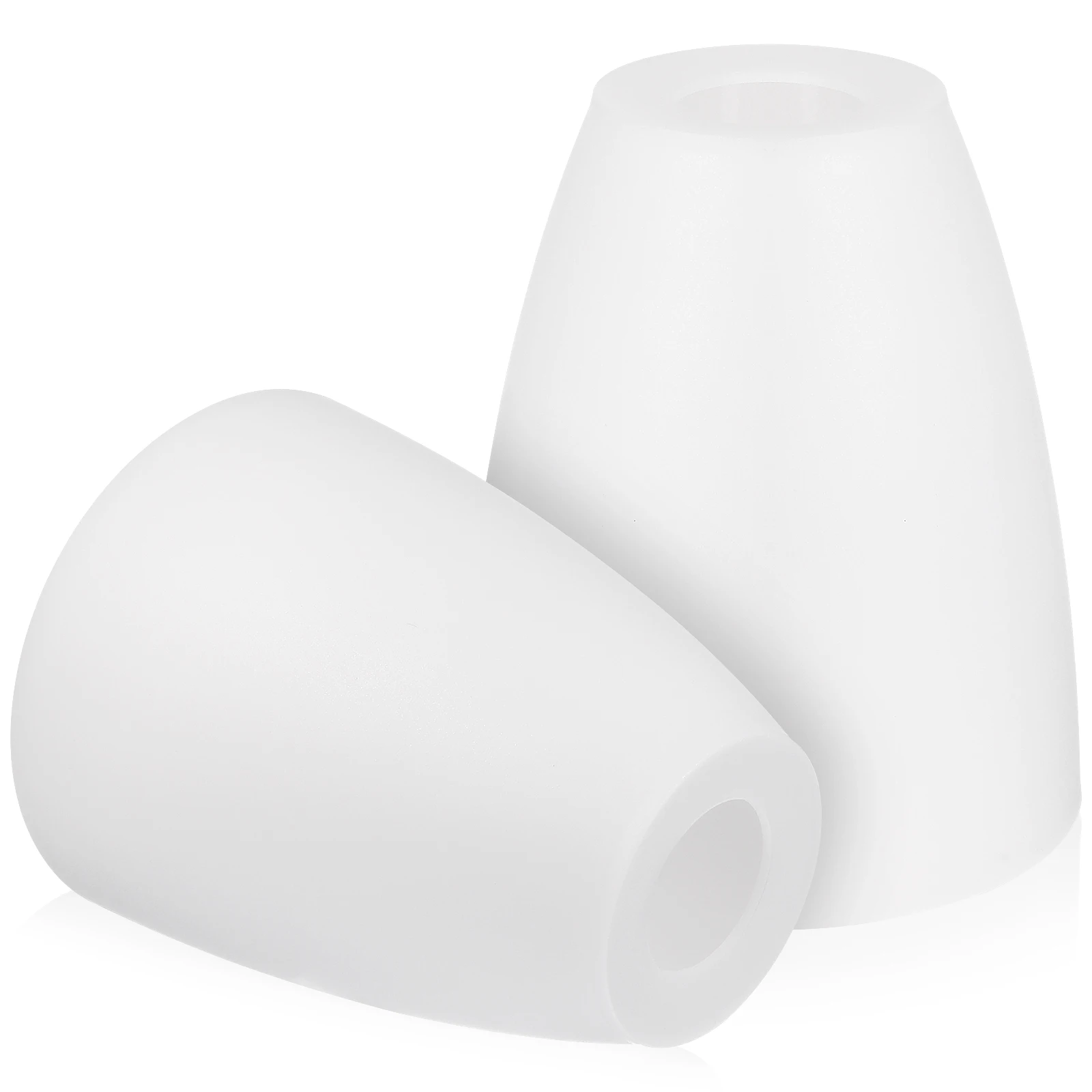 2Pcs-Ceiling-Lamp-Protective-Cover-Shade-Glass-Chandelier-Light-Bulb ...