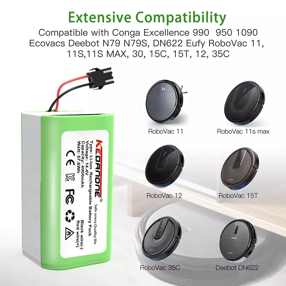 Conga-Excellence-990-Ecovacs-Deebot-N79-N79S-DN622-Eufy-Robovac-11S-12 ...